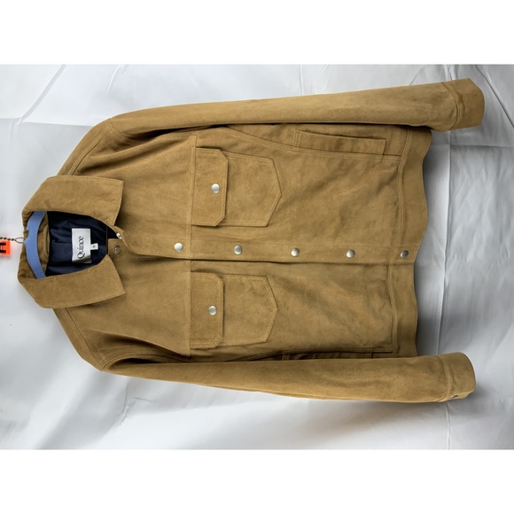 Quince | Jackets & Coats | Quince Mens Italian Suede Trucker Jacket ...